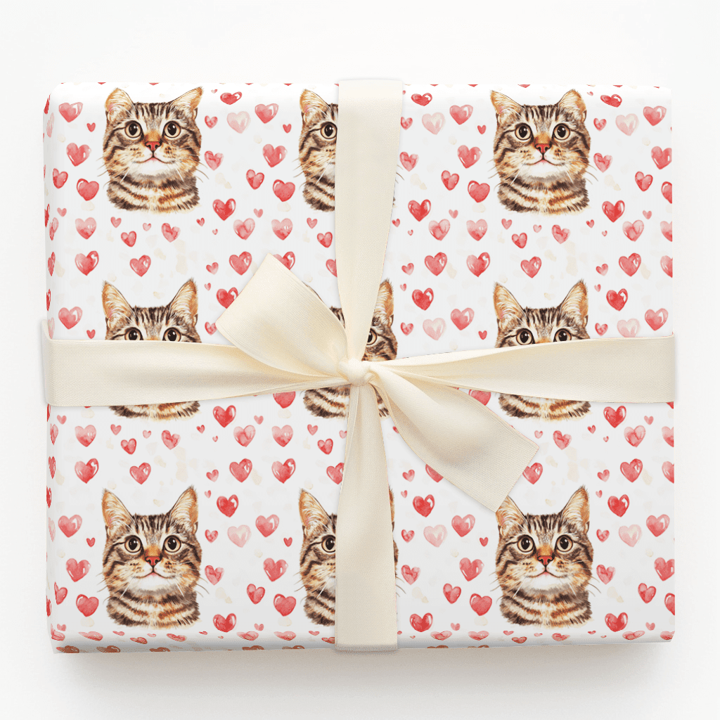 Bengal Valentine - Christmas Wrapping Paper Roll - Gift Wrap for ...