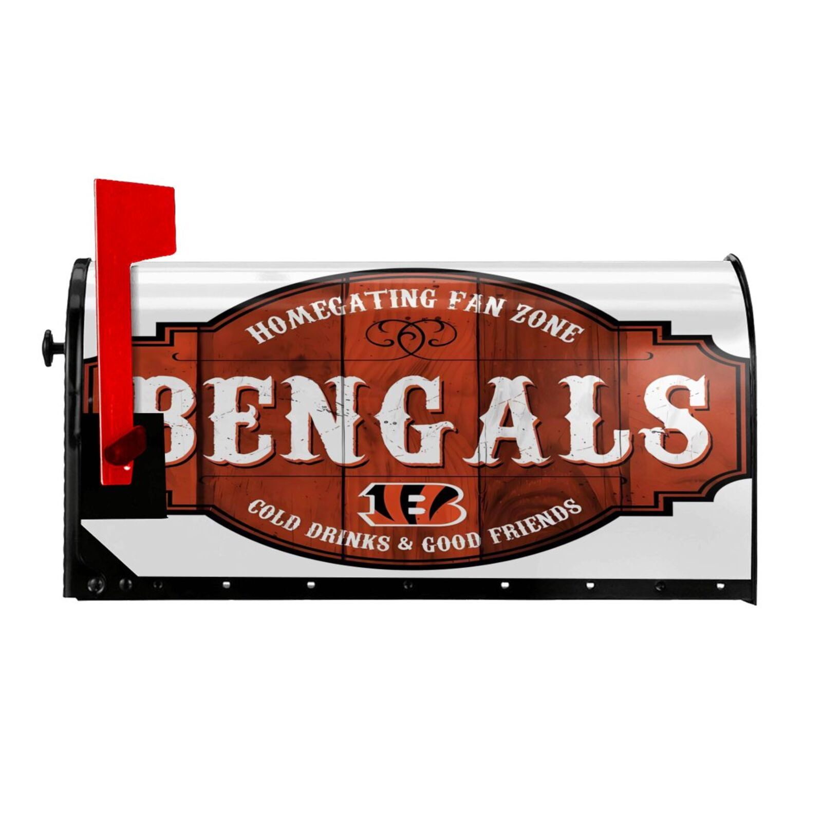 Bengals Football Team Pattern Magnetic Mailbox Cover, Waterproof and ...