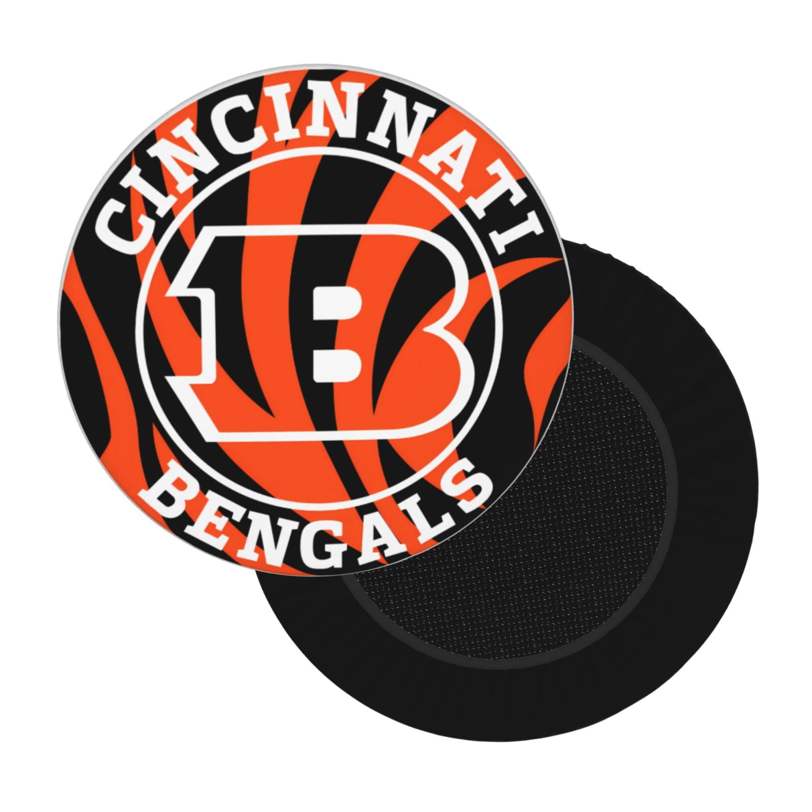 Bengals Football Team Personalized Round Bar Stool Seat Covers, Non ...