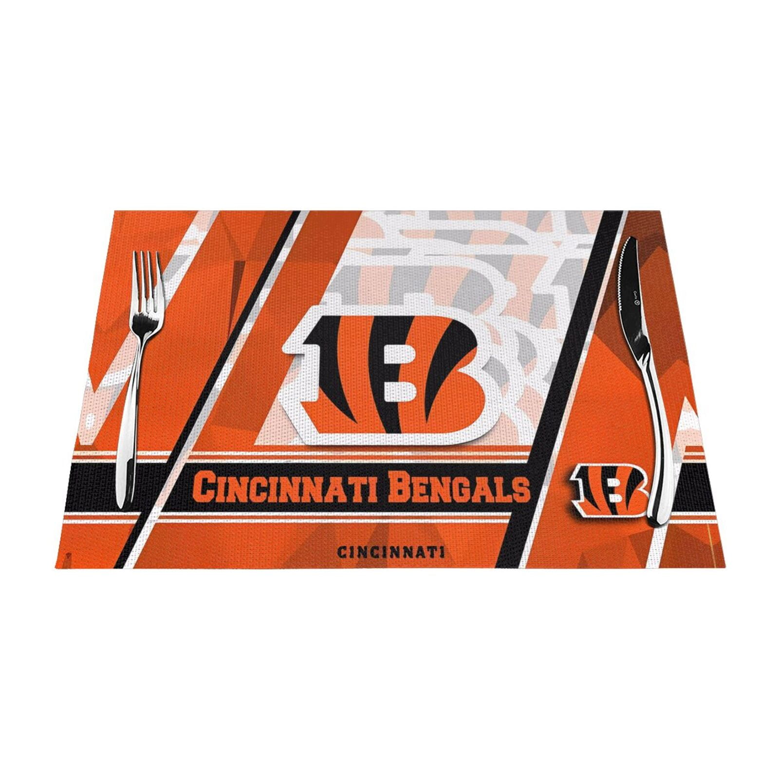 Bengals Football Team Pvc Woven Placemat, Easy To Clean, Stylish Home ...