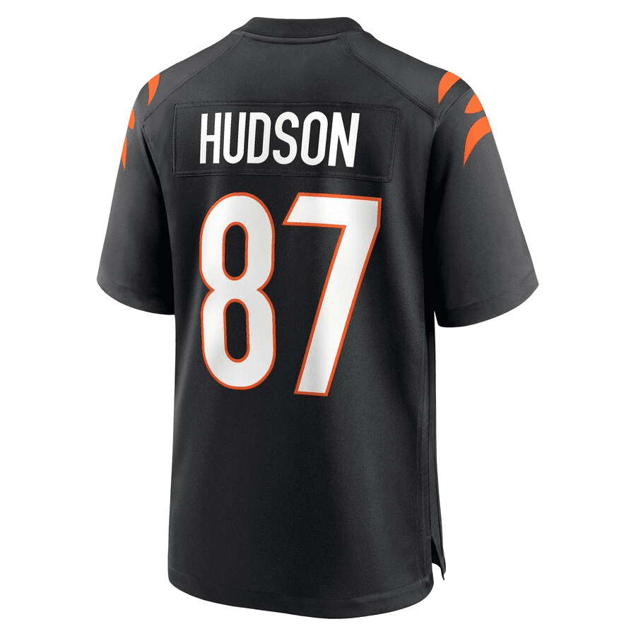 Bengalss Men's Home Limited Tanner Hudson#87 Fans short sleeve Game ...