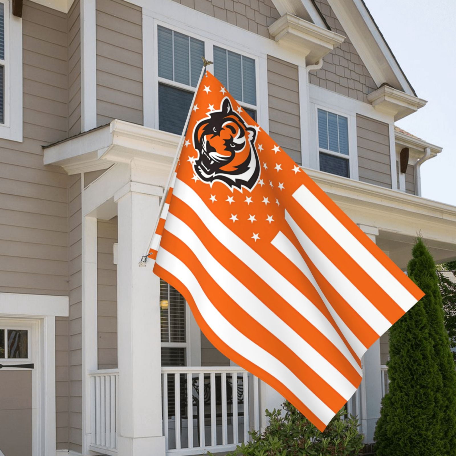 Bengals Outdoor 5x8ft Football Team Flag - Lightweight, durable ...
