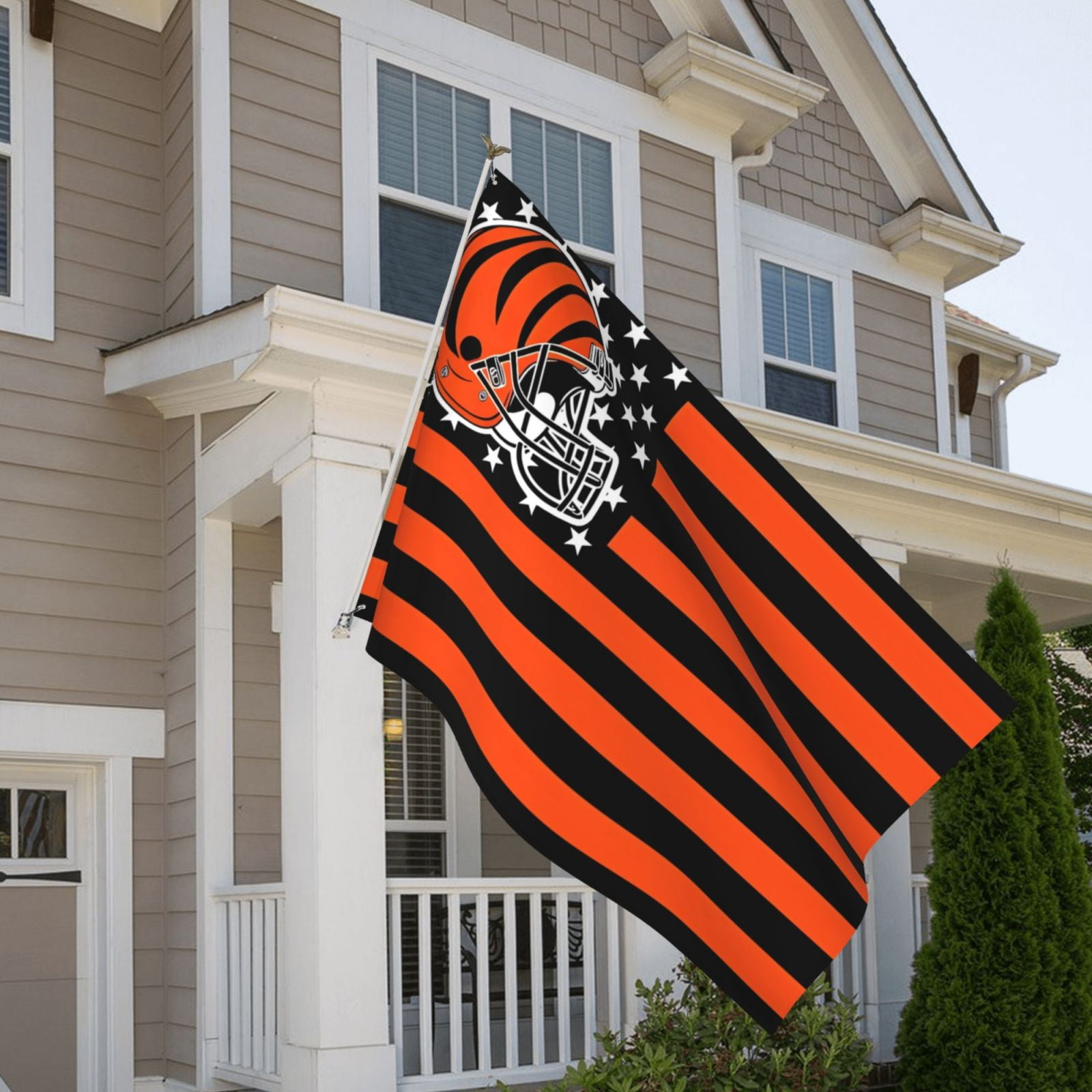 Bengals Outdoor 5x8ft Football Team Flag - Lightweight, durable ...