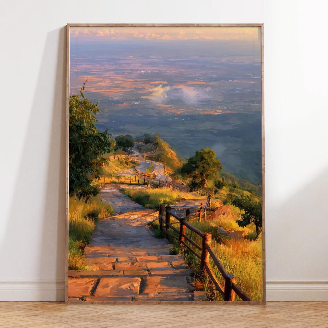 Bengaluru India Scenic Hill Path Nature Landscape Print, Unframed ...