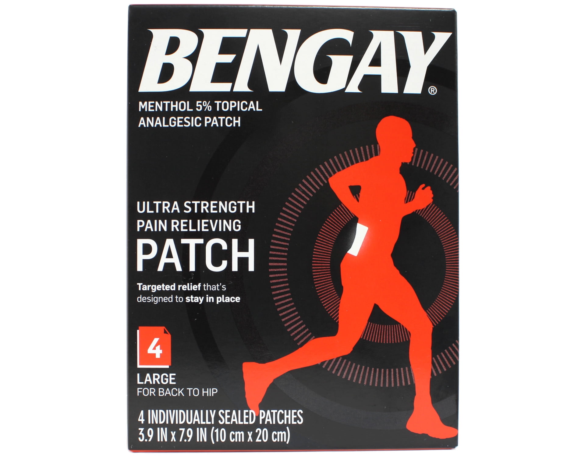 Bengay Ultra Strength Pain Relieving Patch, Large, 4 Ct (1 Pack ...