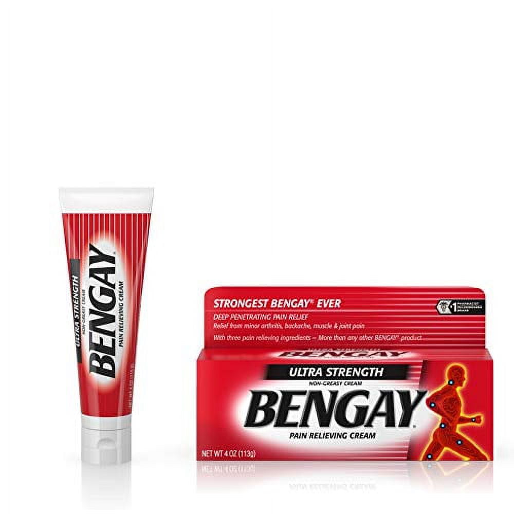 Bengay Ultra Strength Topical Antacid Analgesic Pain Relieving Cream ...