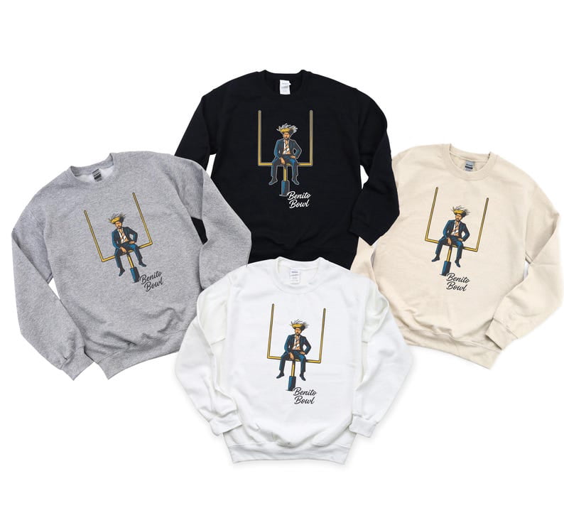 Beni-to Bowl Shirt - Bun-ny Sweatshirt, Football Goal FanShirt, Latin ...