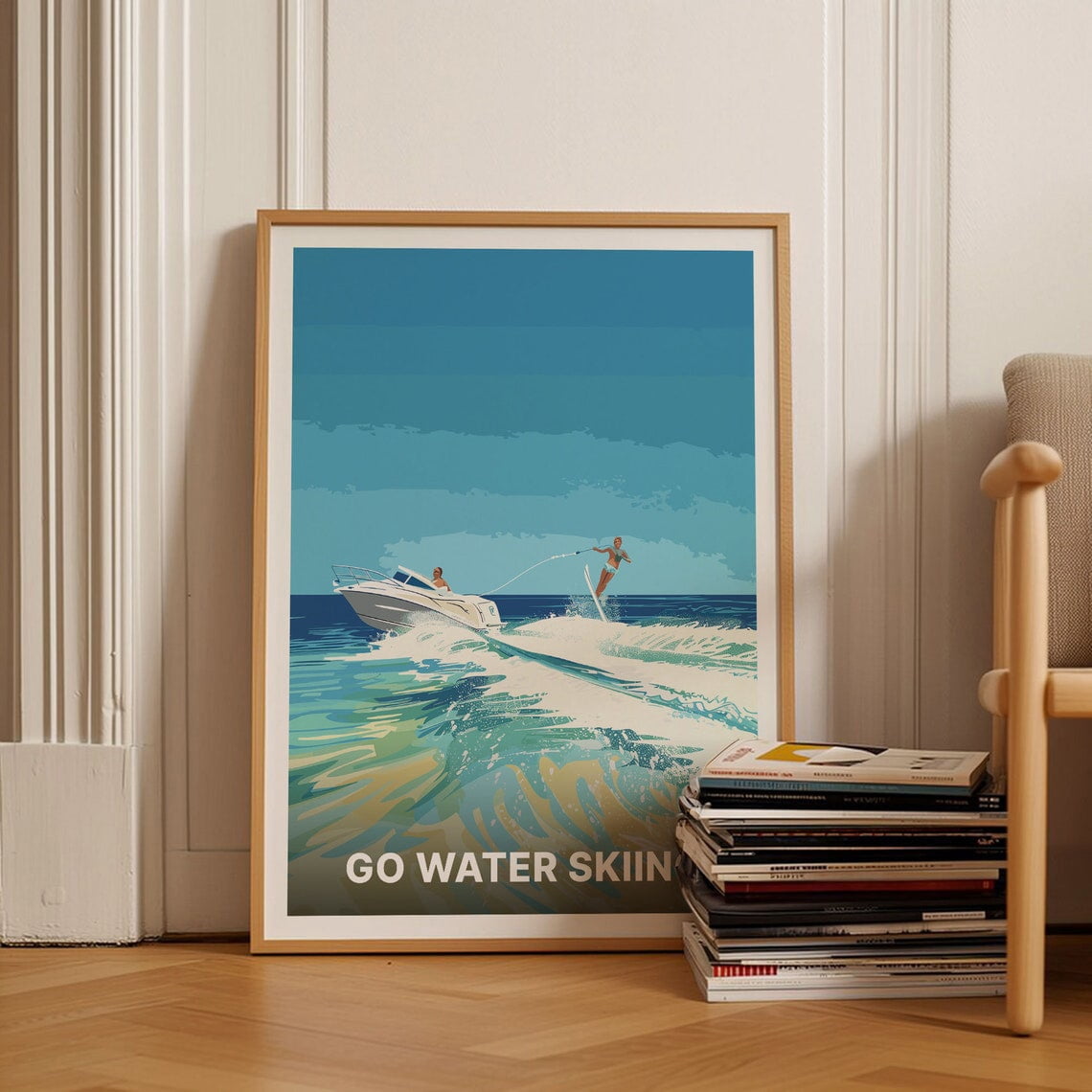 Benidorm Spain Travel Coastal Art Print, Unframed Paper Poster 8x10in ...