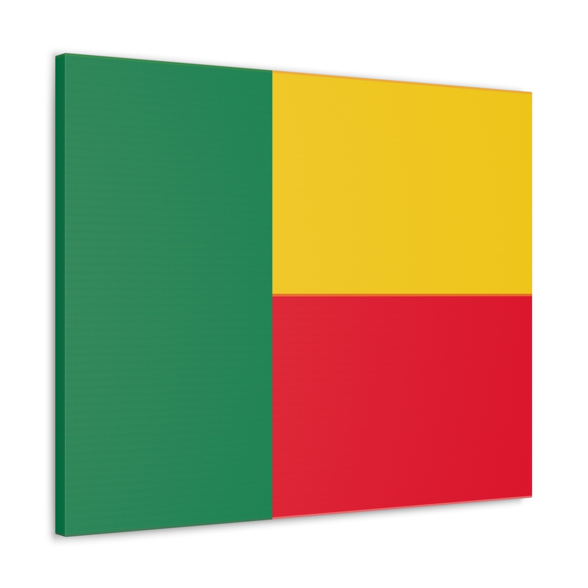 Benin Country Flag Canvas Vibrant Wall Art Unframed Home Decor ...