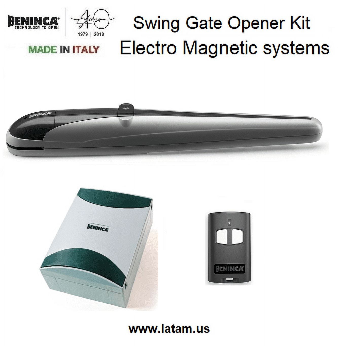 Beninca Swing Gate Motor Operator K BOB 30 MA KIT. Made in Italy. KIT ...