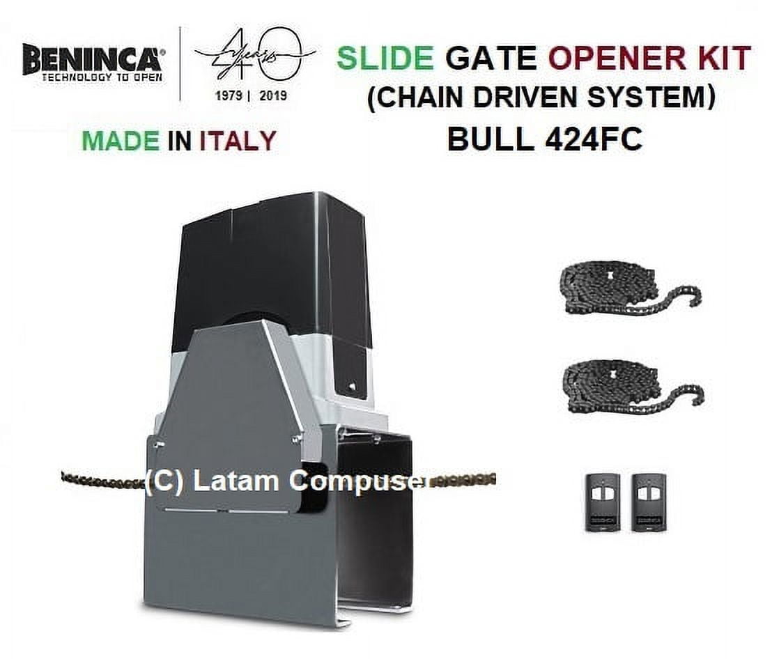 Beninica Slide GATE Opener/Operator BENINCA Bull424FC KIT (1 Bull 424FC ...