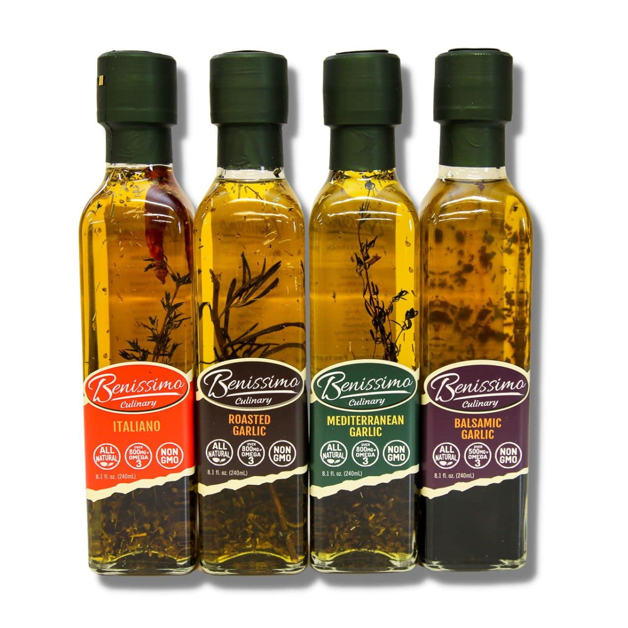 Benissimo Herb Infused Cooking Oil Chef Pack, All Natural Italiano ...