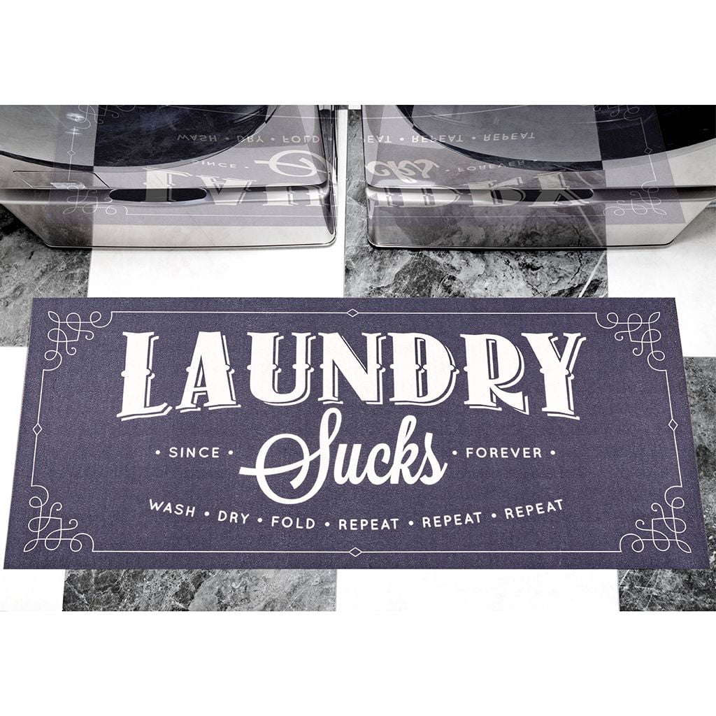 Benissimo-Modern Mat, 24"x56" Ultra-Thin Laundry Room Mat, Laundry ...