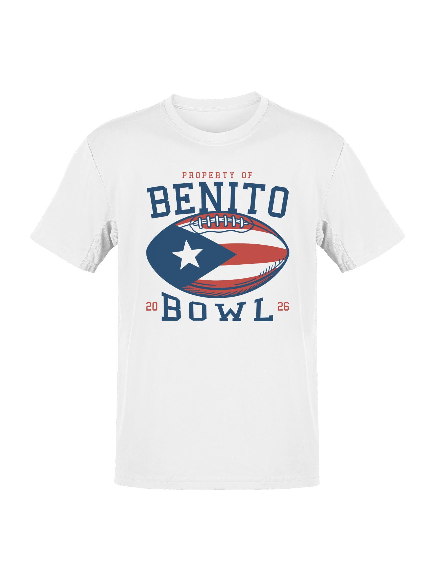Benito Bowl 2026 Football Design Men's T-shirt - Walmart.com