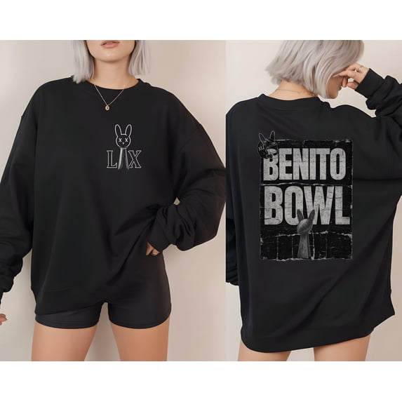 Benito Bowl Bad Bunny Sweatshirt, Bowl Bunny LX Sweatshirt, Puerto Rico ...