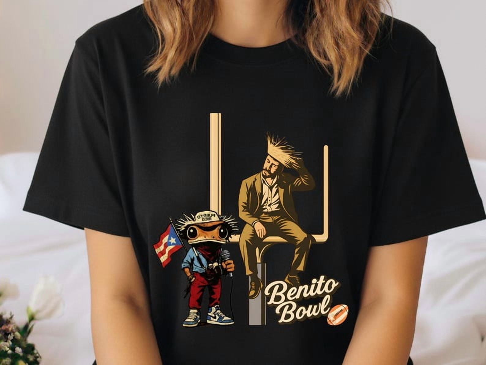 Benito Bowl Shirt, Puerto Rico Coqui Frog Tee, Football Fan Gift T ...