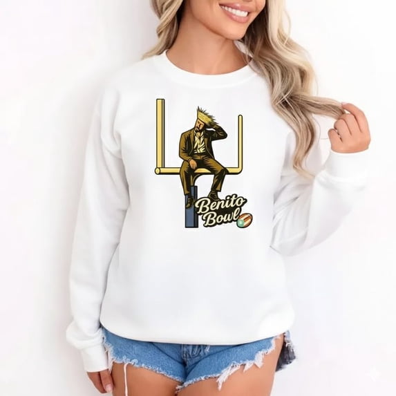 Benito Bowl Super Bowl 2026 Graphic Sweatshirt, Bad Bunny Football ...