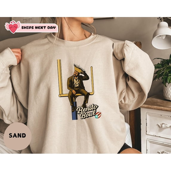 Benito Bowl Sweatshirt, Benito Bowl Team SweatShirt, Funny Football Fan ...