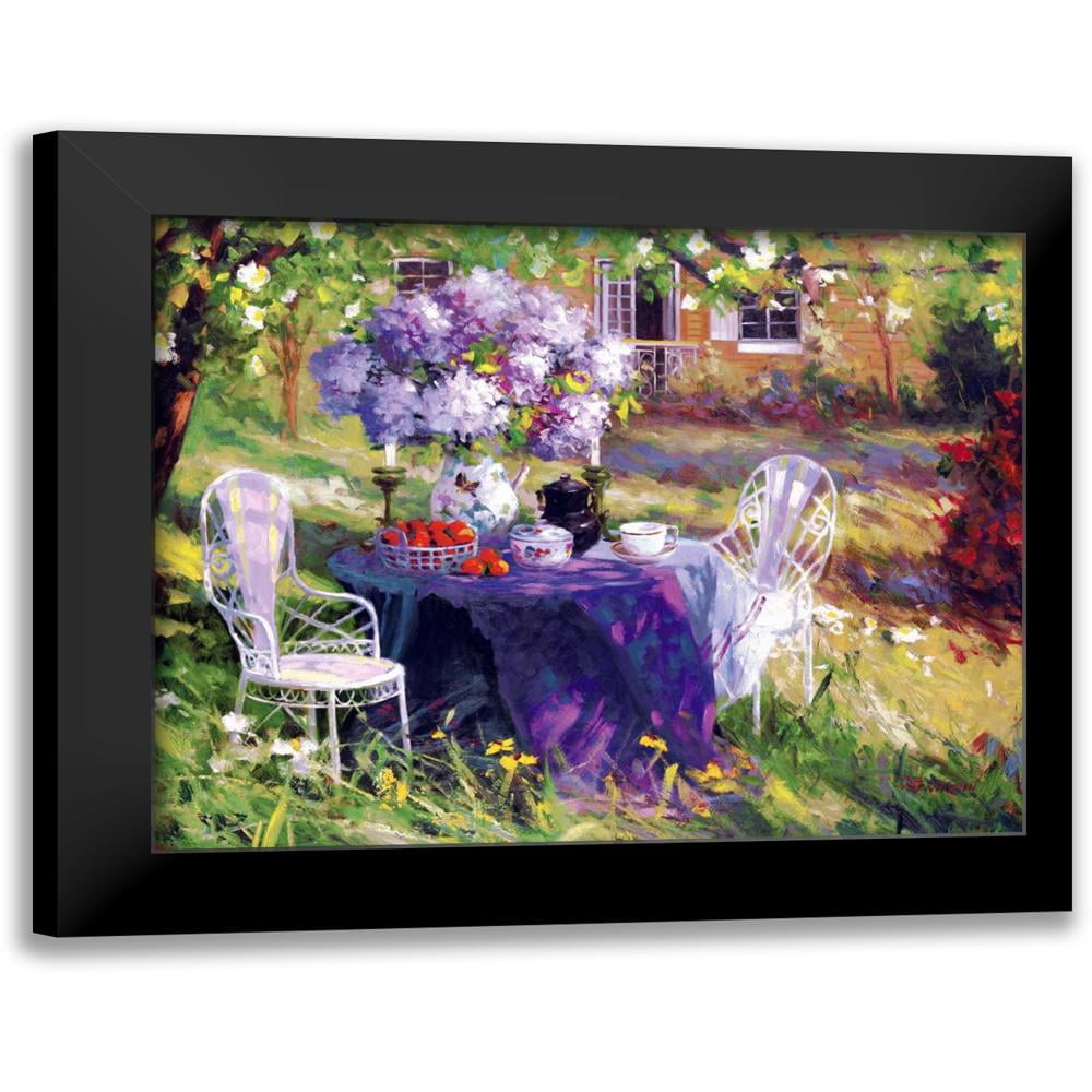 Benjamin 24x20 Black Modern Framed Museum Art Print Titled - Lilac Tea ...