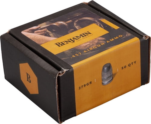 Benjamin .457 Caliber 279 Grain Flat Nose Air Rifle Ammunition for ...