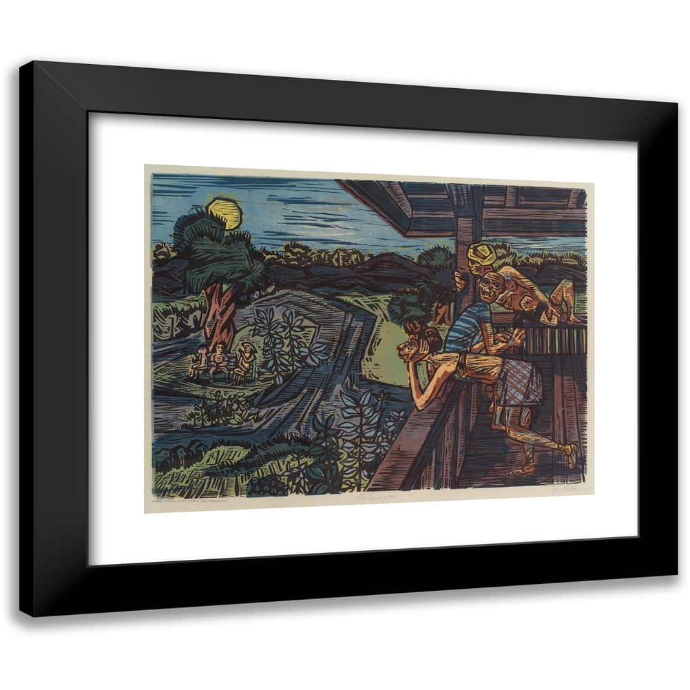 Benjamin Abramowitz 14x12 Black Modern Framed Museum Art Print Titled ...