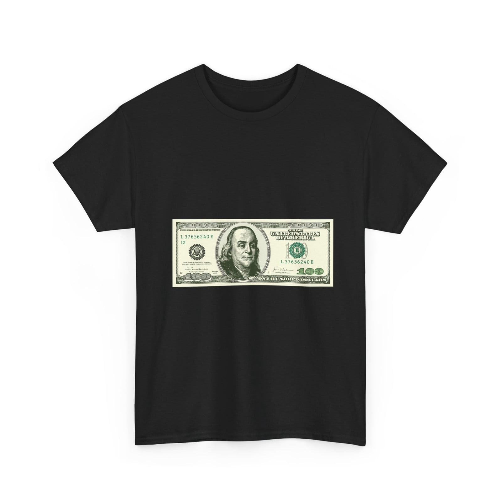 Benjamin Franklin 100 Bill Tee | Money Graphic Shirt, Cool Style, Rich ...