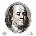 Benjamin Franklin - 12" Vinyl Sticker Waterproof Decal - Walmart.com
