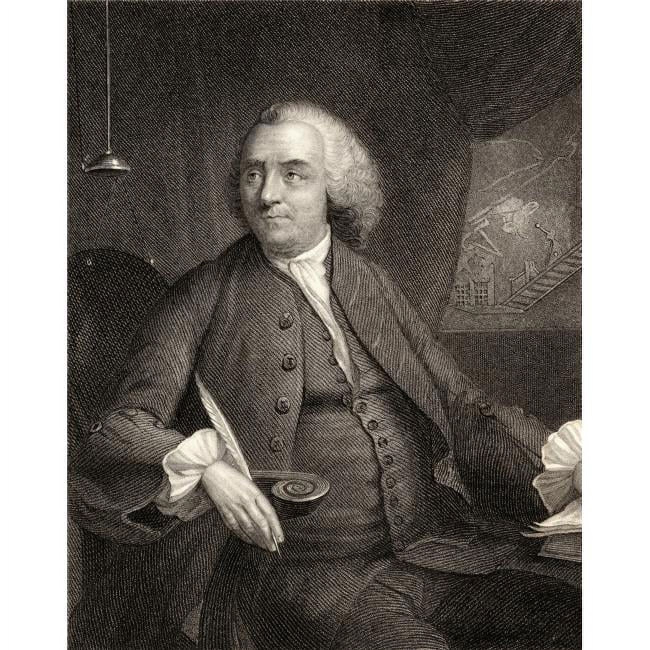 Benjamin Franklin 1706-1790 American Statesman From A Drawing by M ...