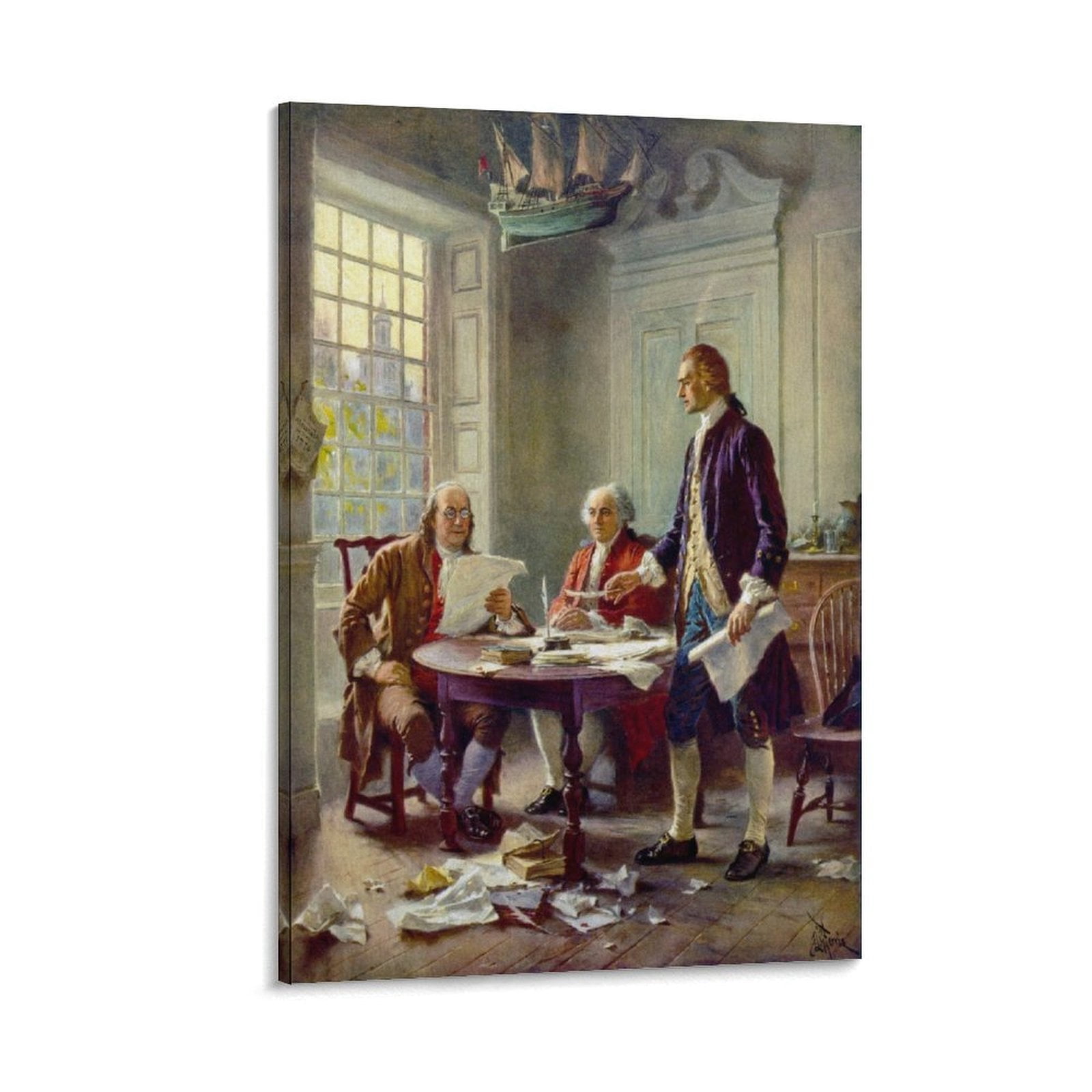 Benjamin Franklin Poster Poster Decorative Painting Canvas Wall Art ...