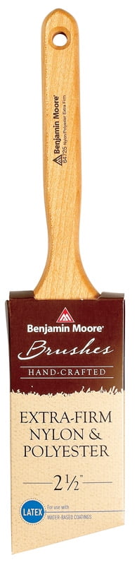 Benjamin Moore 2 1/2 in. W Angle Nylon Polyester Paint Brush for Oil ...