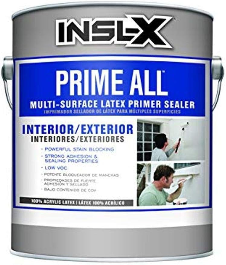 Benjamin Moore AP1000099-01 White 1 Gallon Insl-x Prime Flat Water ...