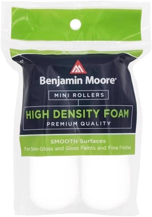 Benjamin Moore Foam 4 in. W Mini Roller 2 pk - Walmart.com