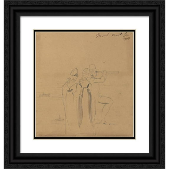 Benjamin Robert Haydon 20x21 Black Ornate Framed Double Matted Museum ...