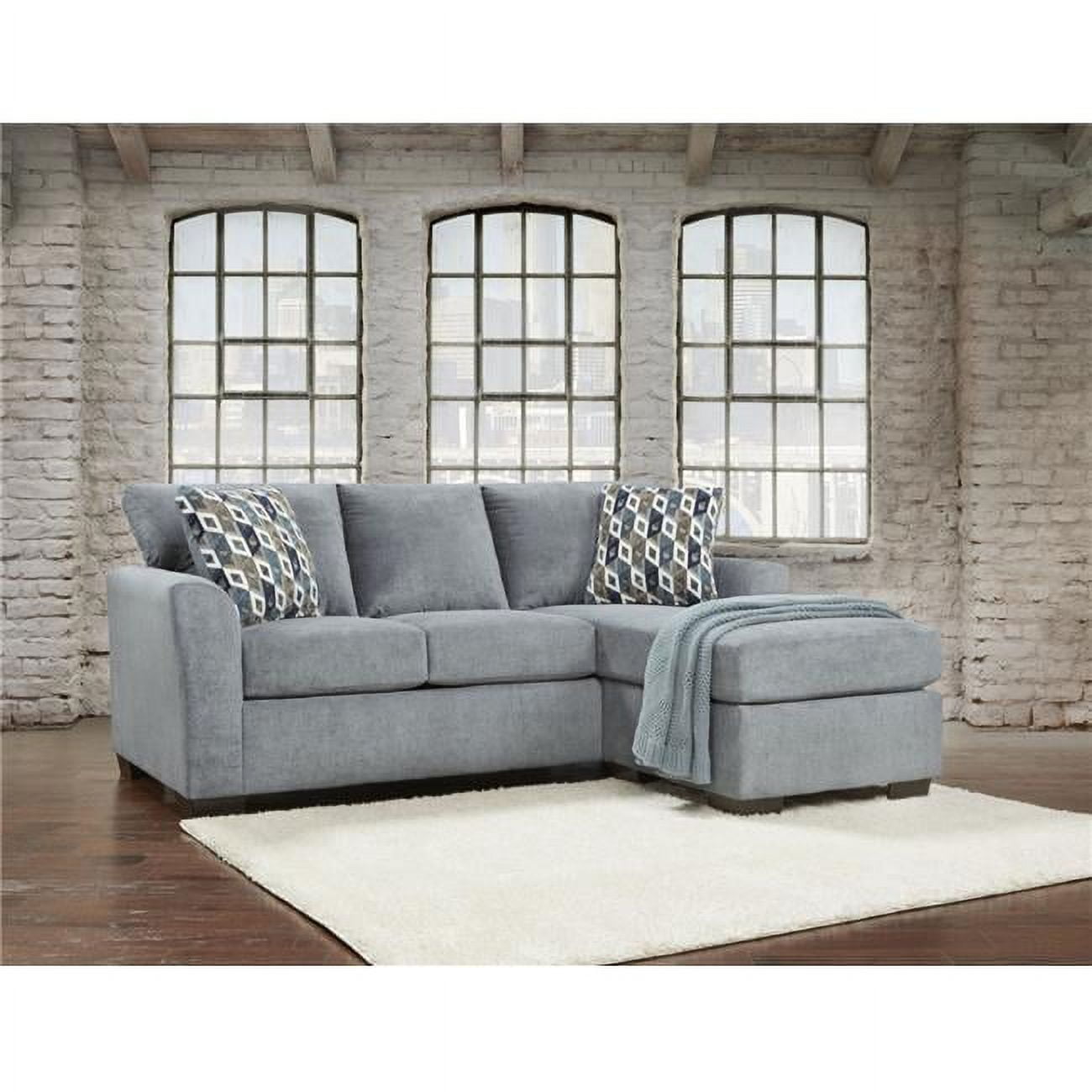 Benjamin Sofa Sectional with Reversible Chaise, Dusk - Walmart.com