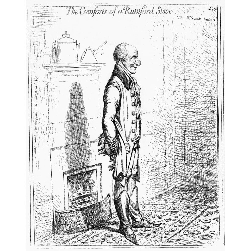 Benjamin Thompson N(1753-1814). Count Rumford. American Physicist And ...