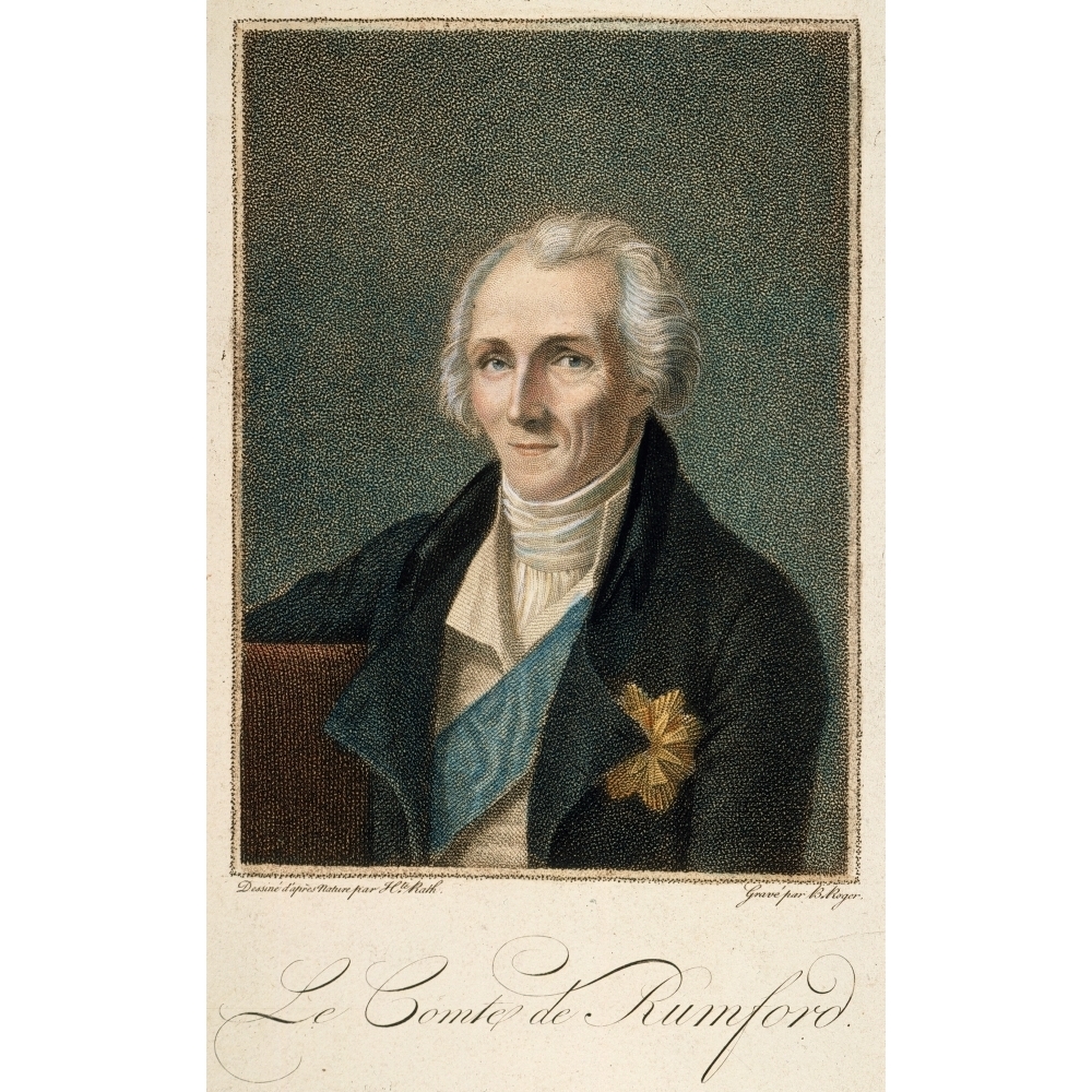 Benjamin Thompson N(1753-1814). Count Rumford. American Physicist And ...