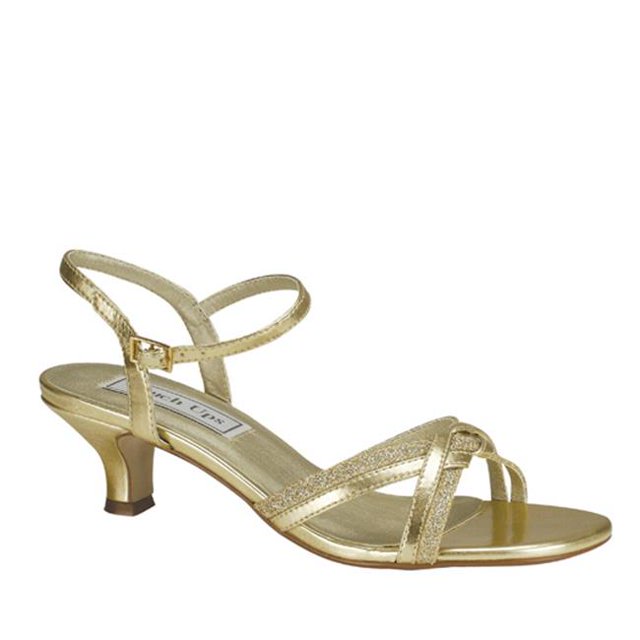 Benjamin Walk 897WO_08.5 Melanie Wide Shoes in Gold Metallic - Size 8.5 ...