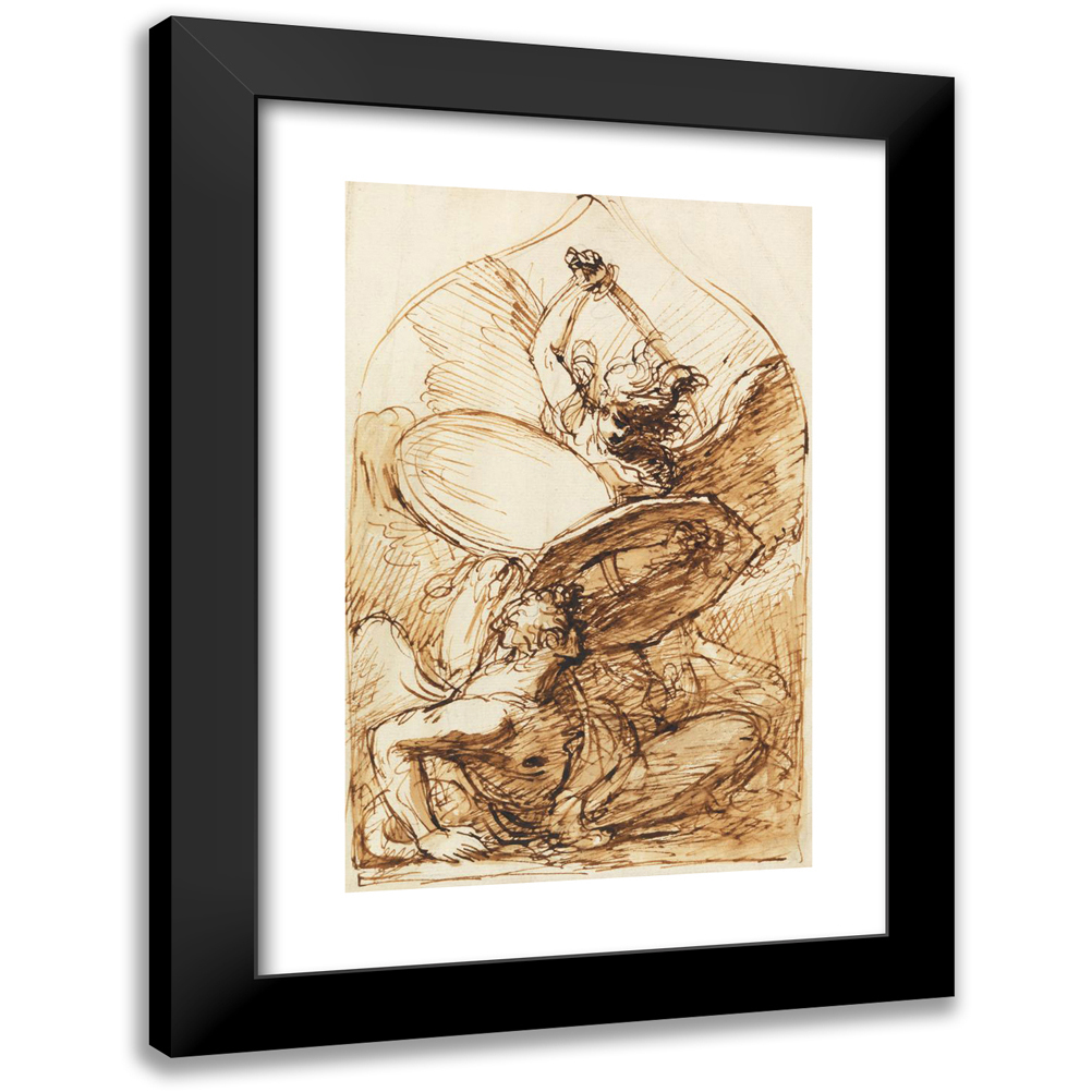 West, Ronald 13x18 White Modern Wood Framed Museum Art Print Titled - No Alcohol Beyond This ...