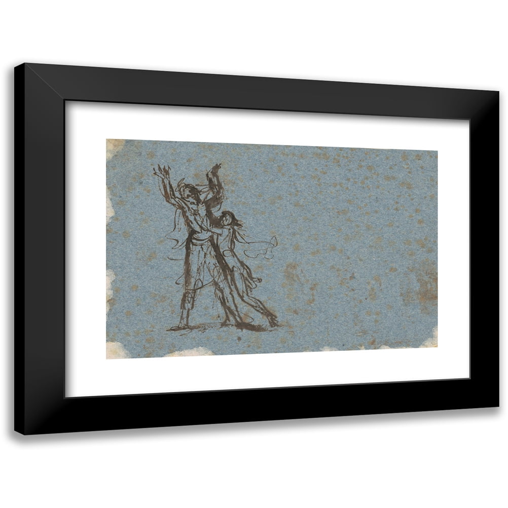 Benjamin West 14x11 Black Modern Framed Museum Art Print Titled - Study ...