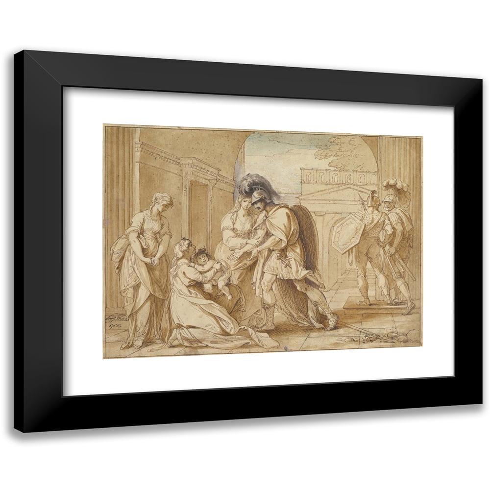 Benjamin West 24x19 Black Modern Framed Museum Art Print Titled ...