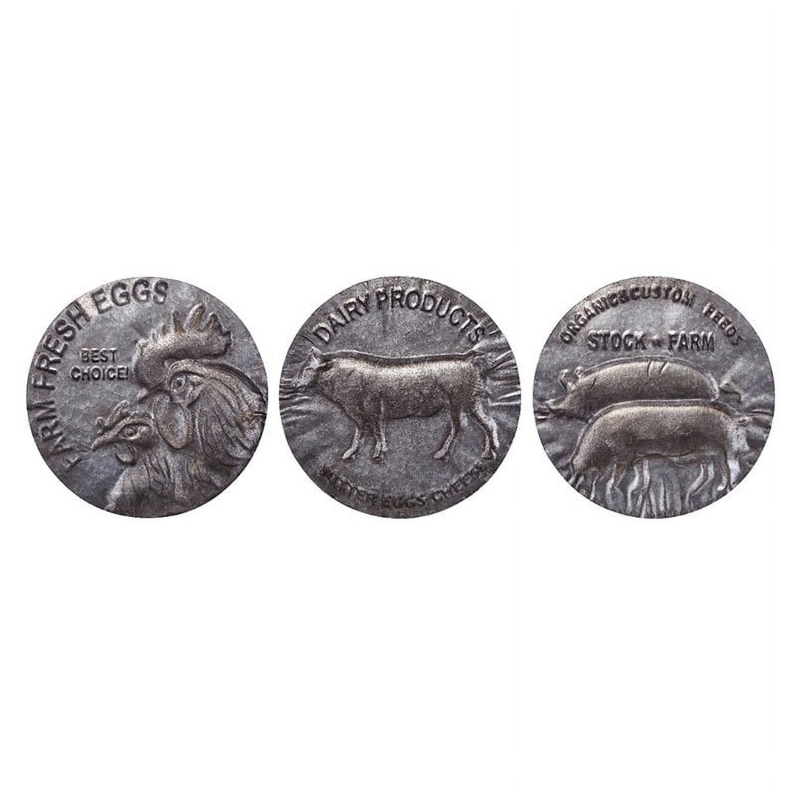 Benjara 1" Farmhouse Attractive Galvanized Sheet Wall Signs in Gray ...