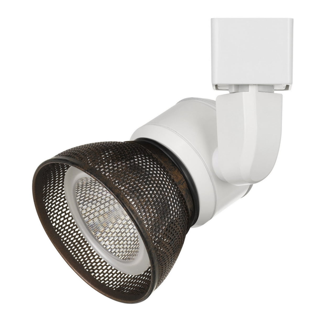 Benjara 10W Integrated LED Metal Track Fixture with Mesh Head, White ...