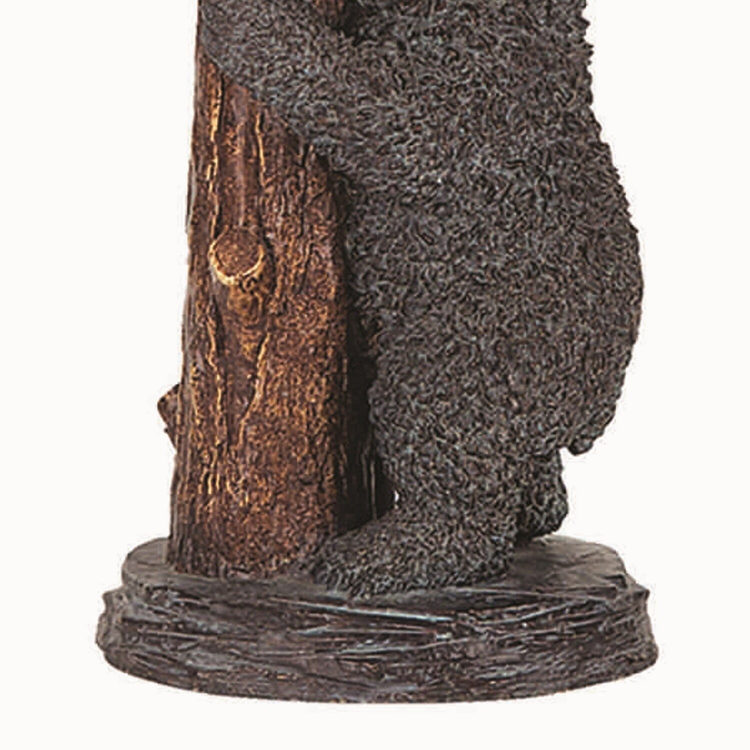 150 Watt Resin Bear Body Table Lamp with Twig Shade, Gray and Brown ...