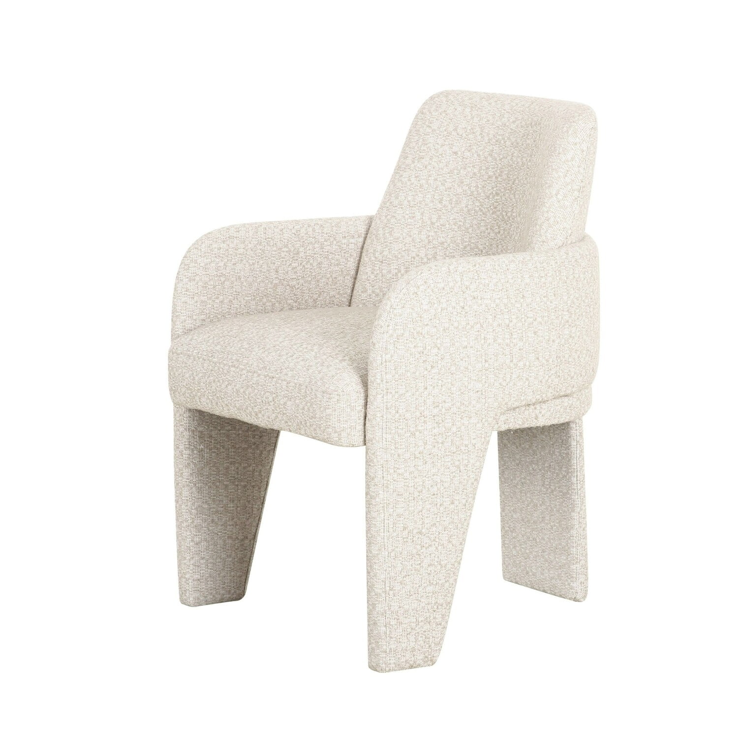 Benjara 24 Inch Dining Chair, Windsor Back, 3 Panel Legs, Soft Beige ...