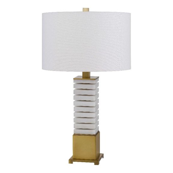 Antique Marble And Brass Table Lamps