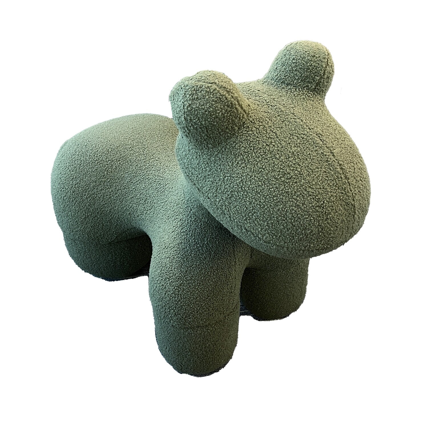 Benjara 33 in. Seira Pony Chair, Stuffed Animal Kids Chair, Green ...