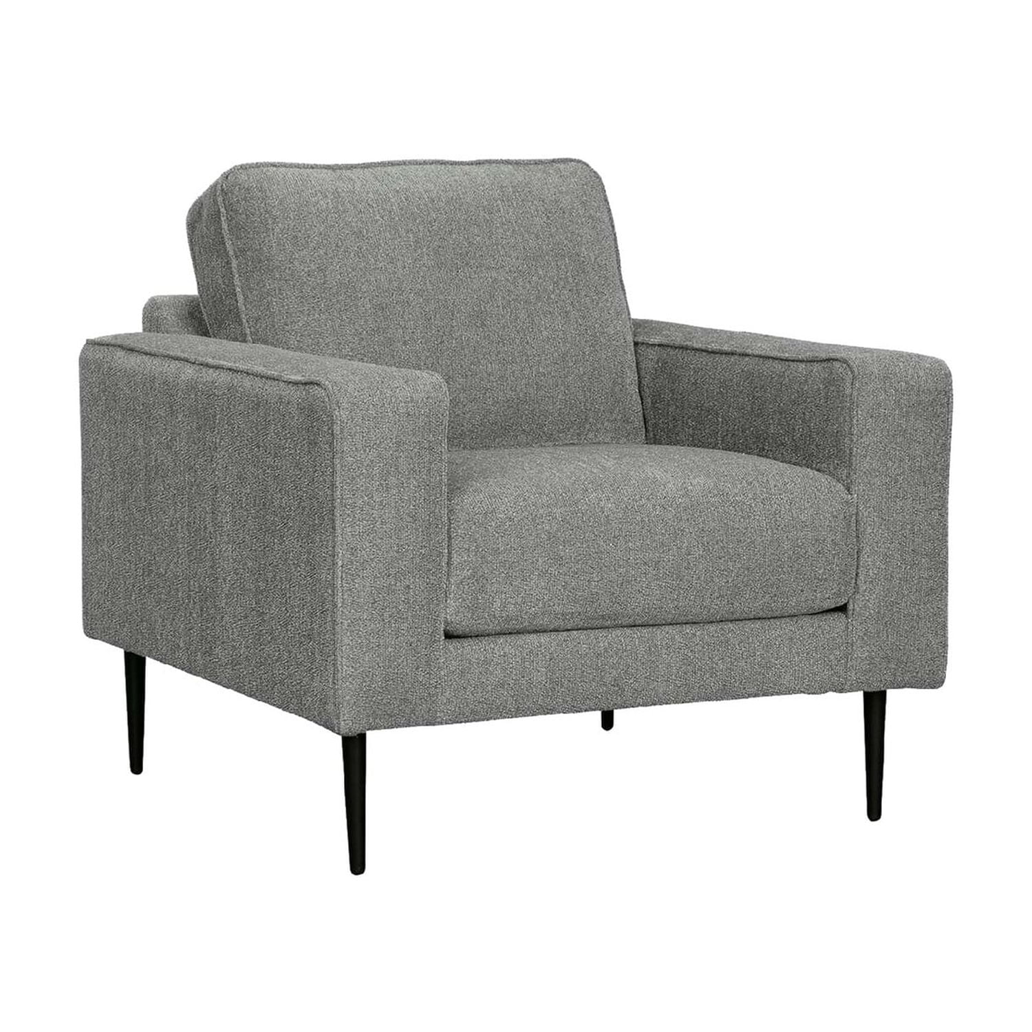 Benjara Haez 36 Inch Accent Chair, Transitional Chevron, Light Gray ...