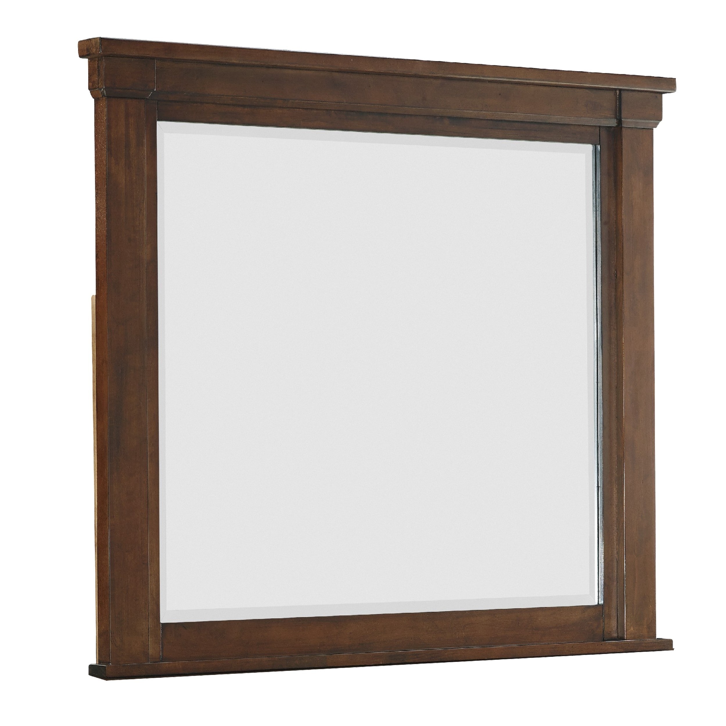 Benjara 44 Inch Rectangular Wood Mirror with Trim, Oak Brown - Walmart.com
