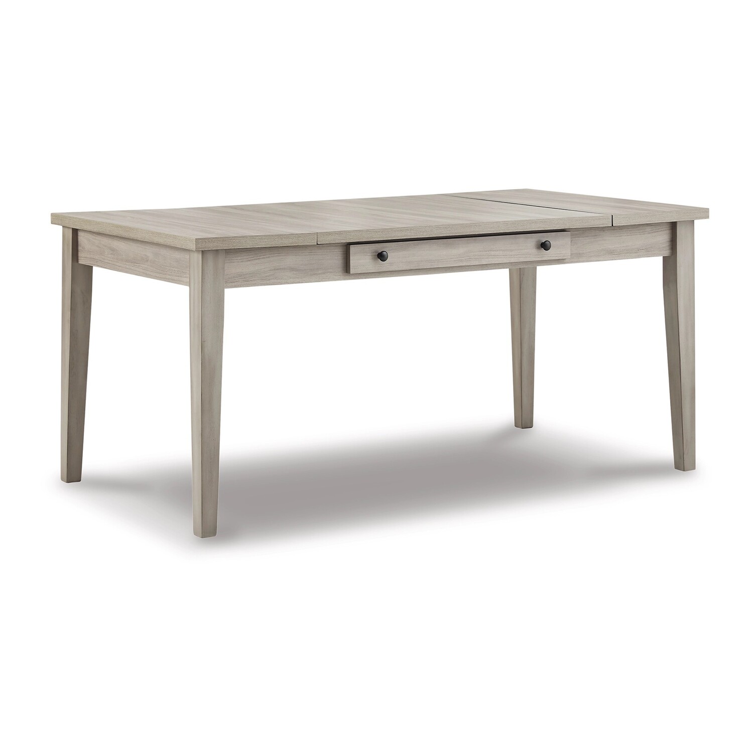 Benjara 66 Inch Rectangular Lift Top Dining Table, Gray Wood Frame ...
