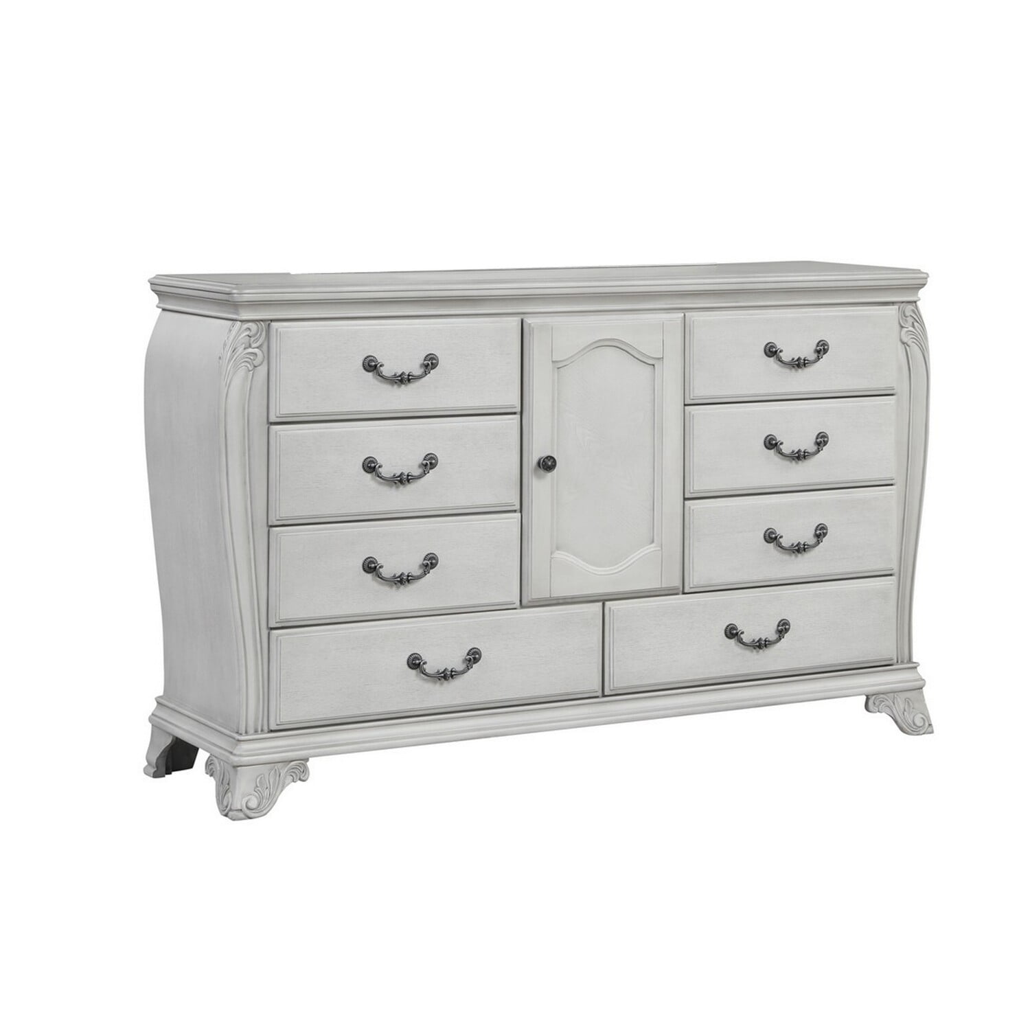 Benjara Api 66 Inch Wide Dresser, 8 Drawers, 1 Cabinet, Drop Handles ...